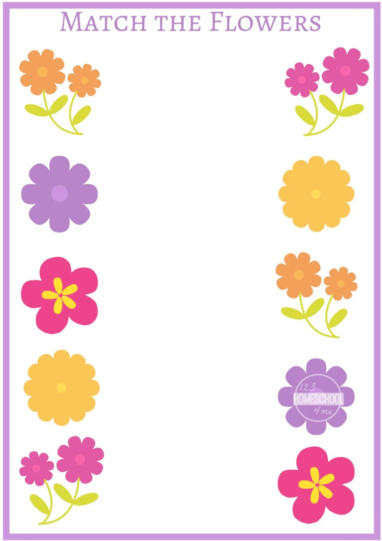 Flower Matching Activity Ready Set Learn flower-matching-activity-ready-set-learn